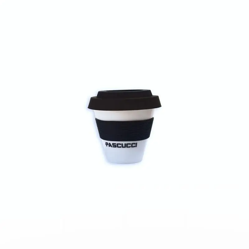 Caffe Pascucci Porcelanske šoljice Take Away, 70 ml, 6 komada, Crne