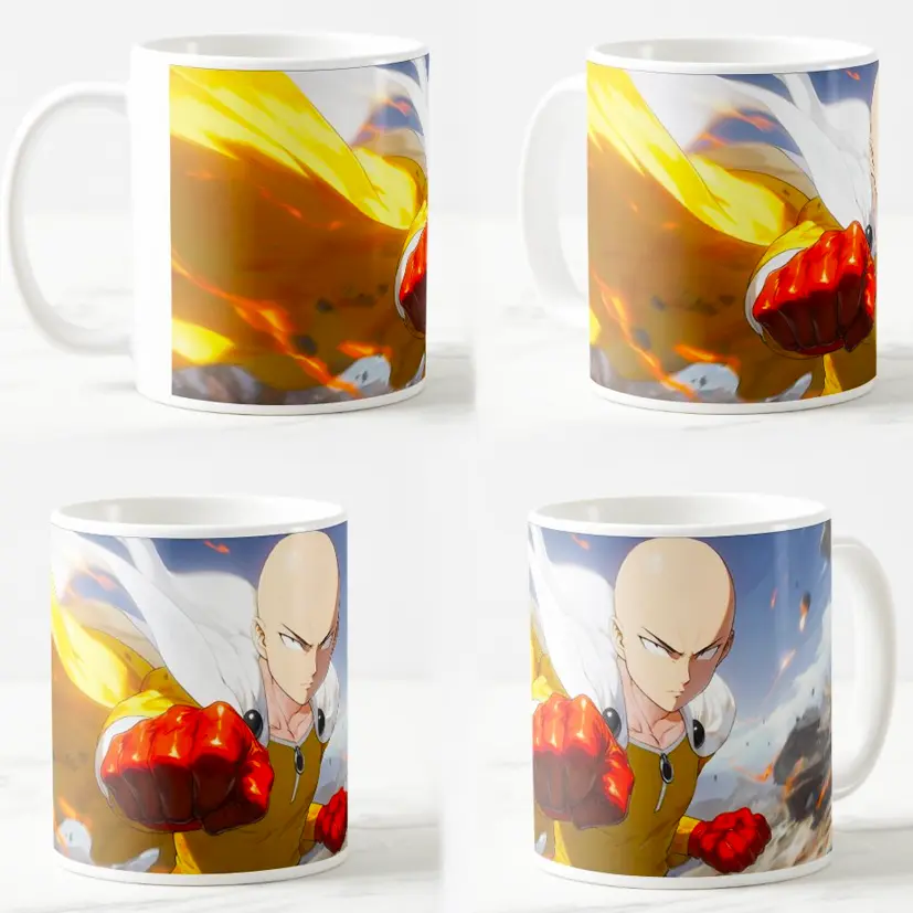Keramička šolja One Punch Man, 330ml. Višebojna
