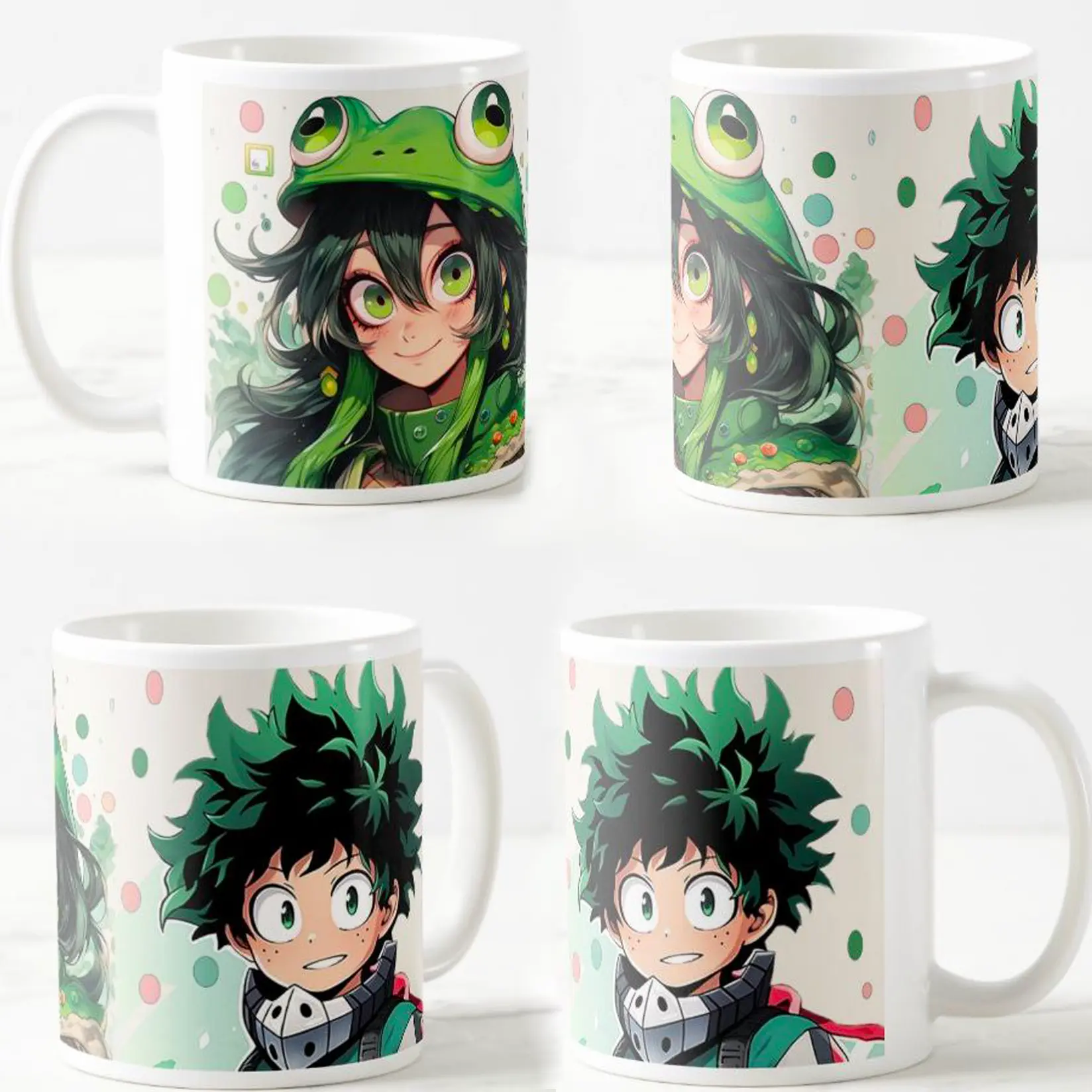 Šolja Anime My Hero Academia, 330ml, Bela