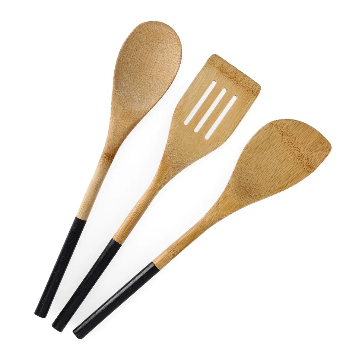 HOMLA Kuhinjski set varjača BAMBOO, 3 komada, Crno-bež