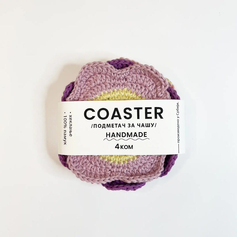 Coasters Podmetači za čaše - Flowers 01, 4 komada