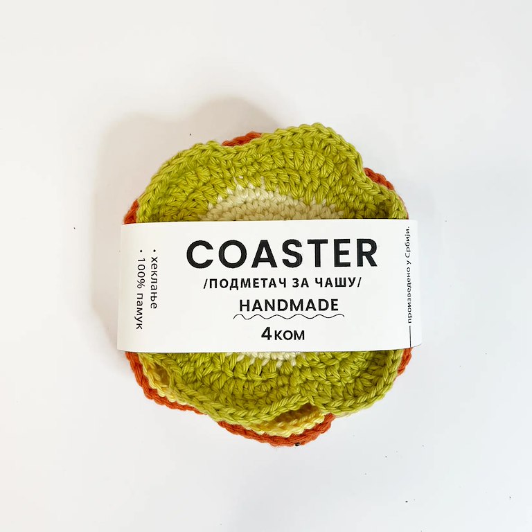 Coasters Podmetači za čaše - Flowers 02, 4 komada