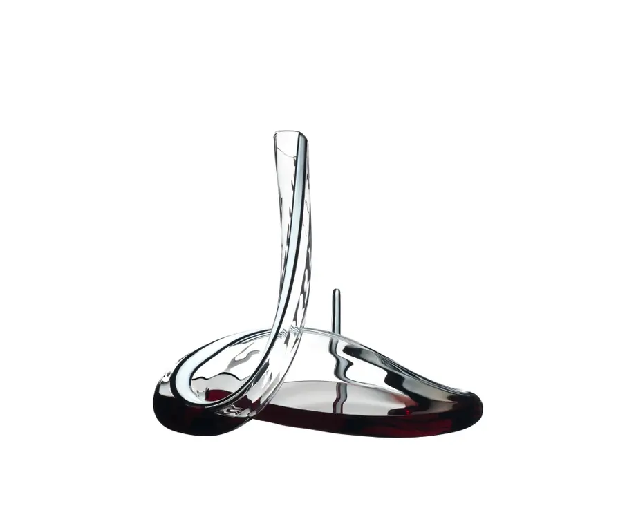 RIEDEL MAMBA FATTO A MANO OPTICAL Dekanter za vino, crno-belo-crna linija, 1.5L