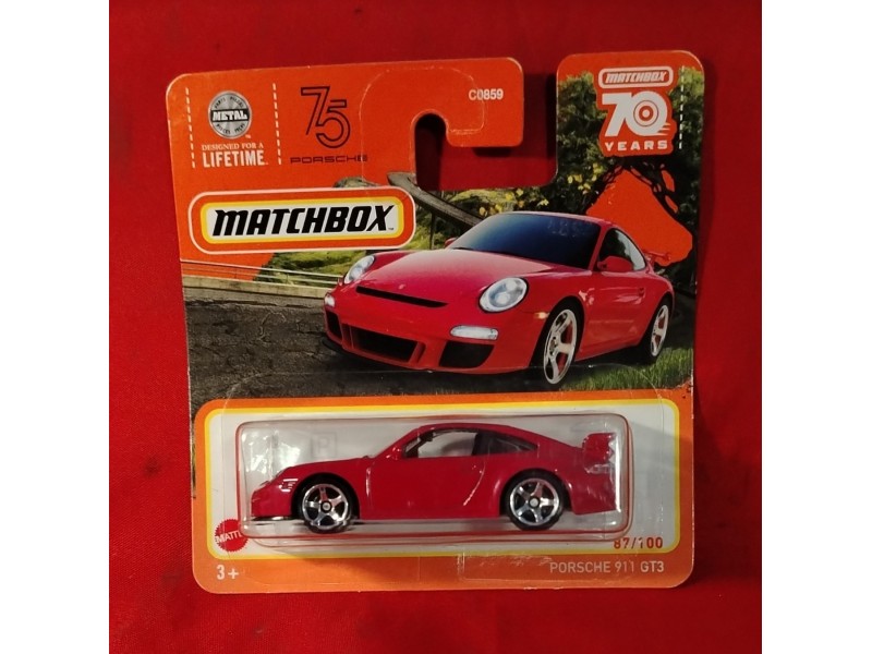 MATCHBOX metalni automobil Porsche 911 GT3
