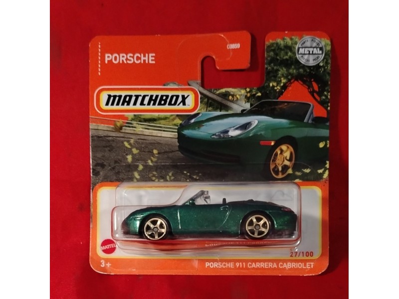 MATCHBOX metalni automobil Porsche 911 Carrera Cabriole