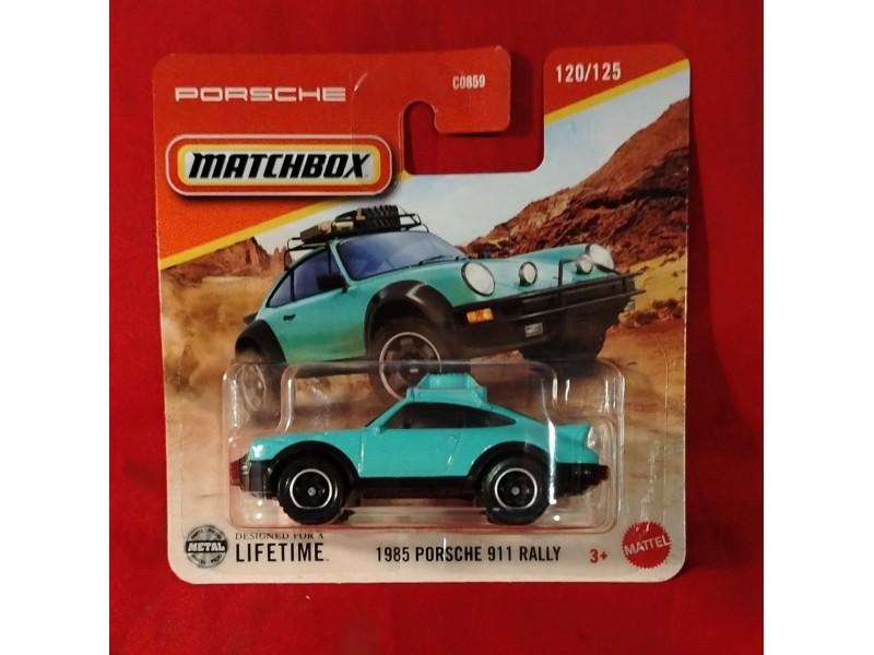 MATCHBOX metalni automobil 1985 Porsche 911 Rally