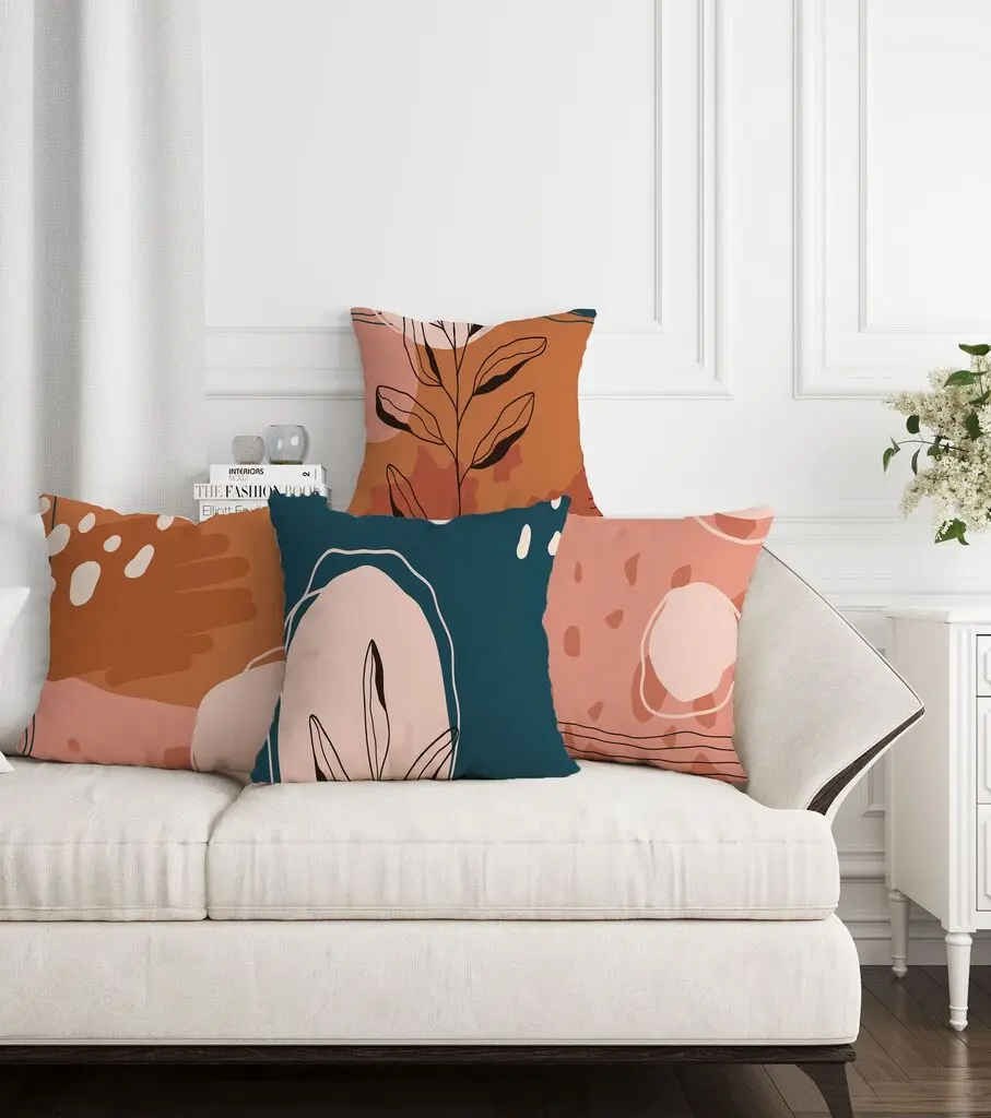 Aberto Design Set dekorativnih jastučnica ASR-plw4-20, 43 x 43 cm, 4 komada, Višebojne