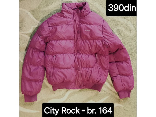 City Rock dečija zimska jakna roze br. 164