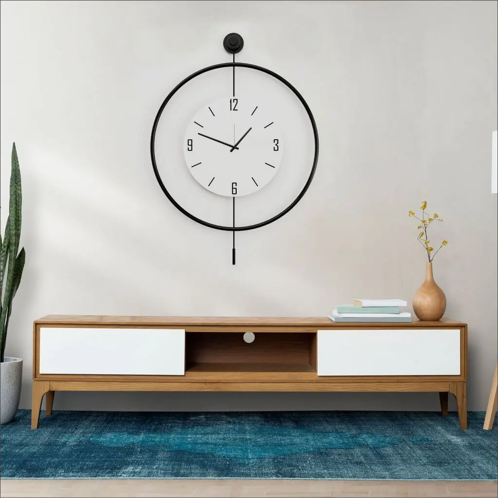 Wallity Zidni sat Mclock-00112, 58x80x7 cm, Crni