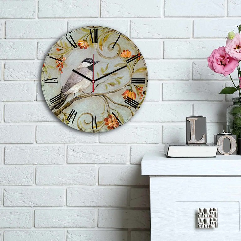 Wallity MDF Zidni sat 30cm Šareni