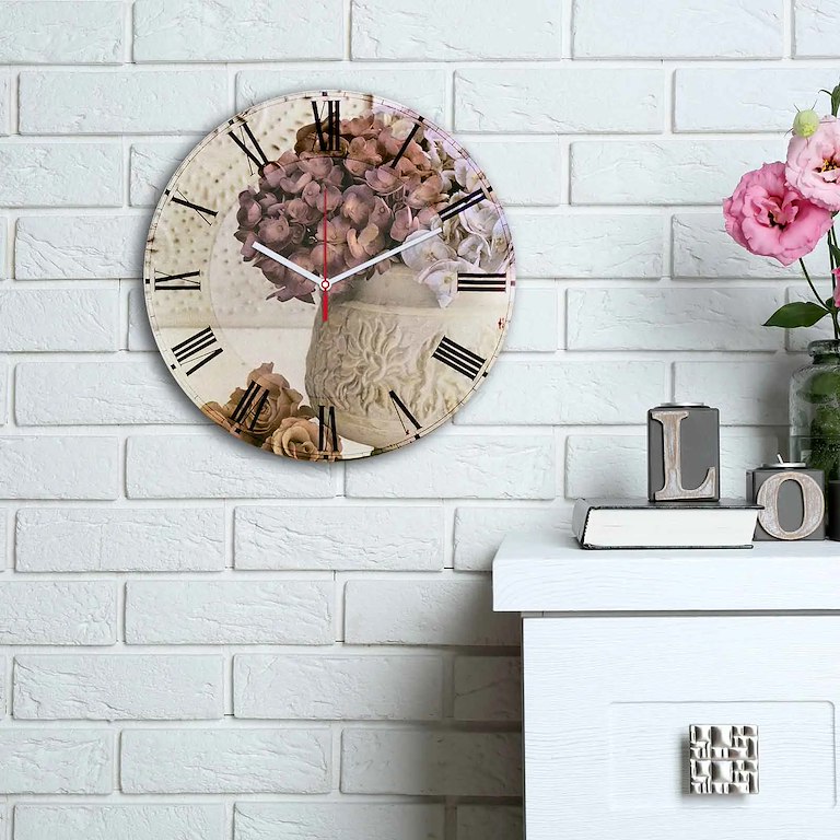 Wallity MDF Zidni sat 30cm Šareni