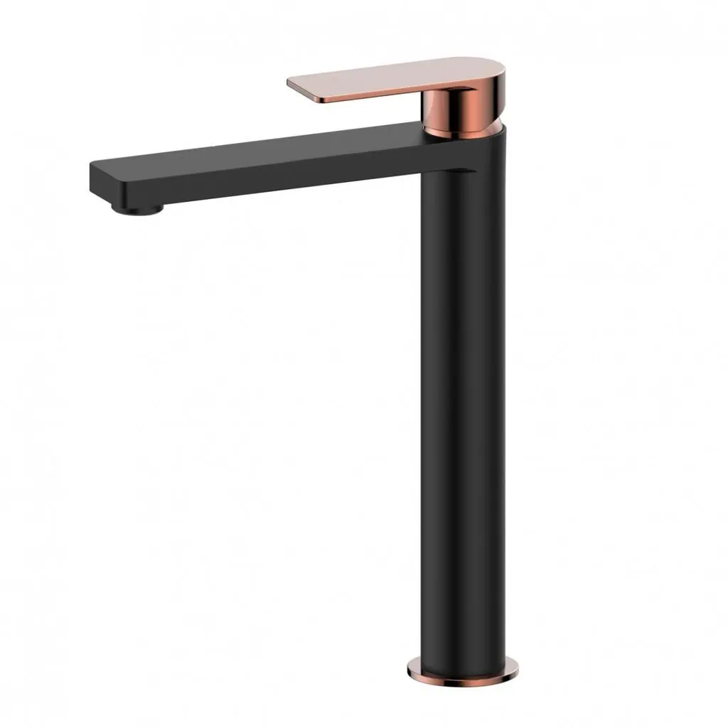 Copen Baterija za lavabo Nook, , Visoka, Crno-rose gold