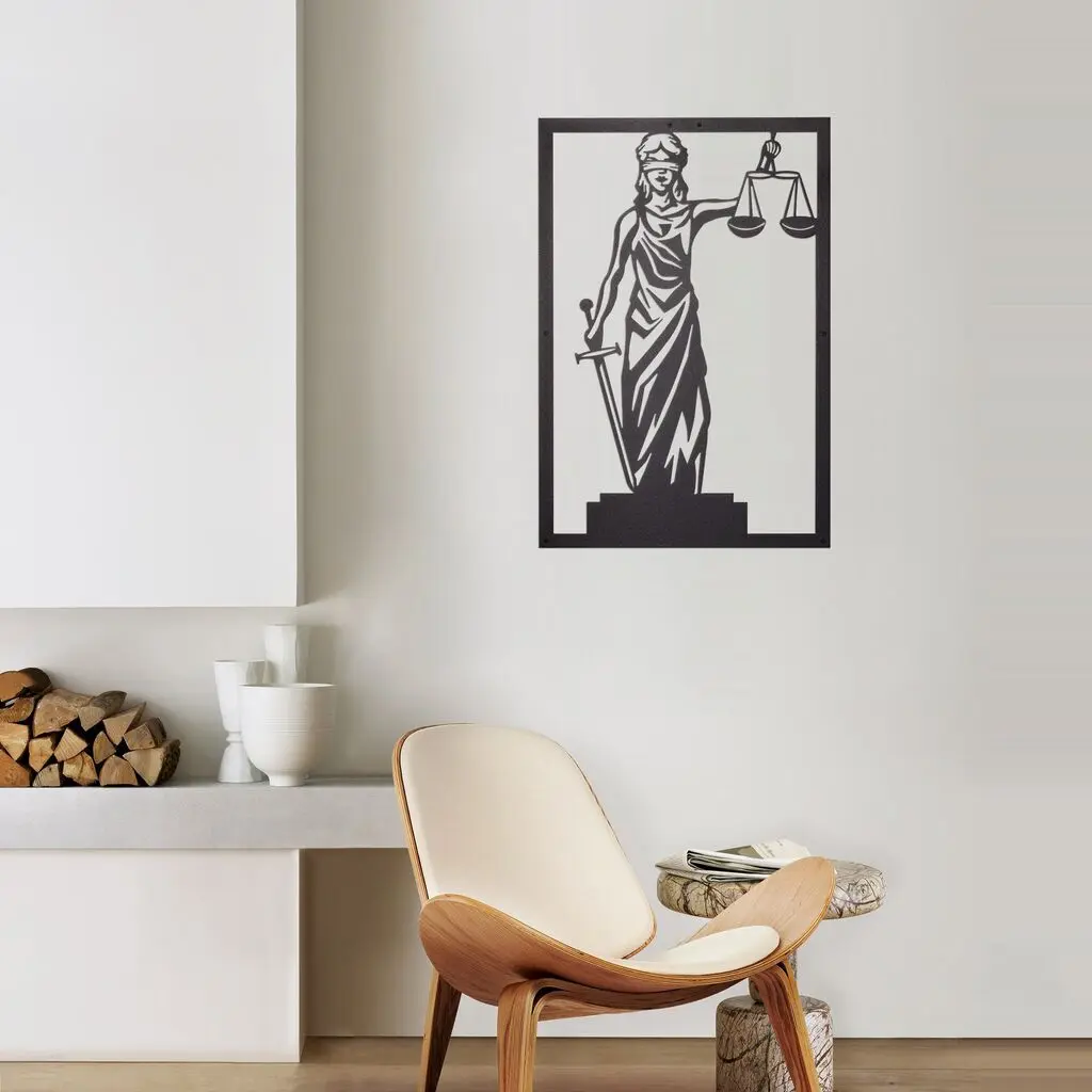 Wallity Zidna dekoracija Themis, 40 x 60 cm, Crna