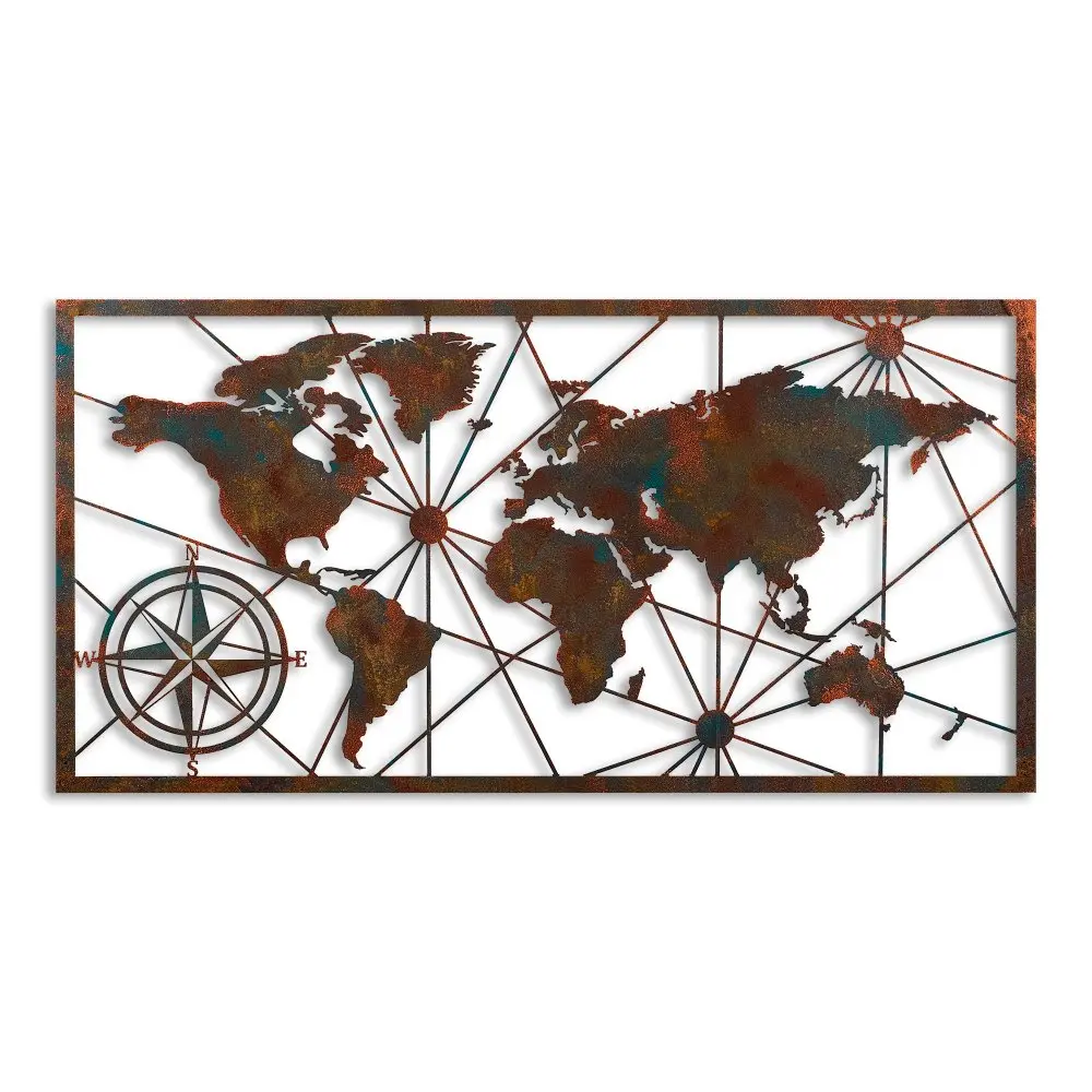 Wallity Zidna dekoracija World Map Large-2, Šarena
