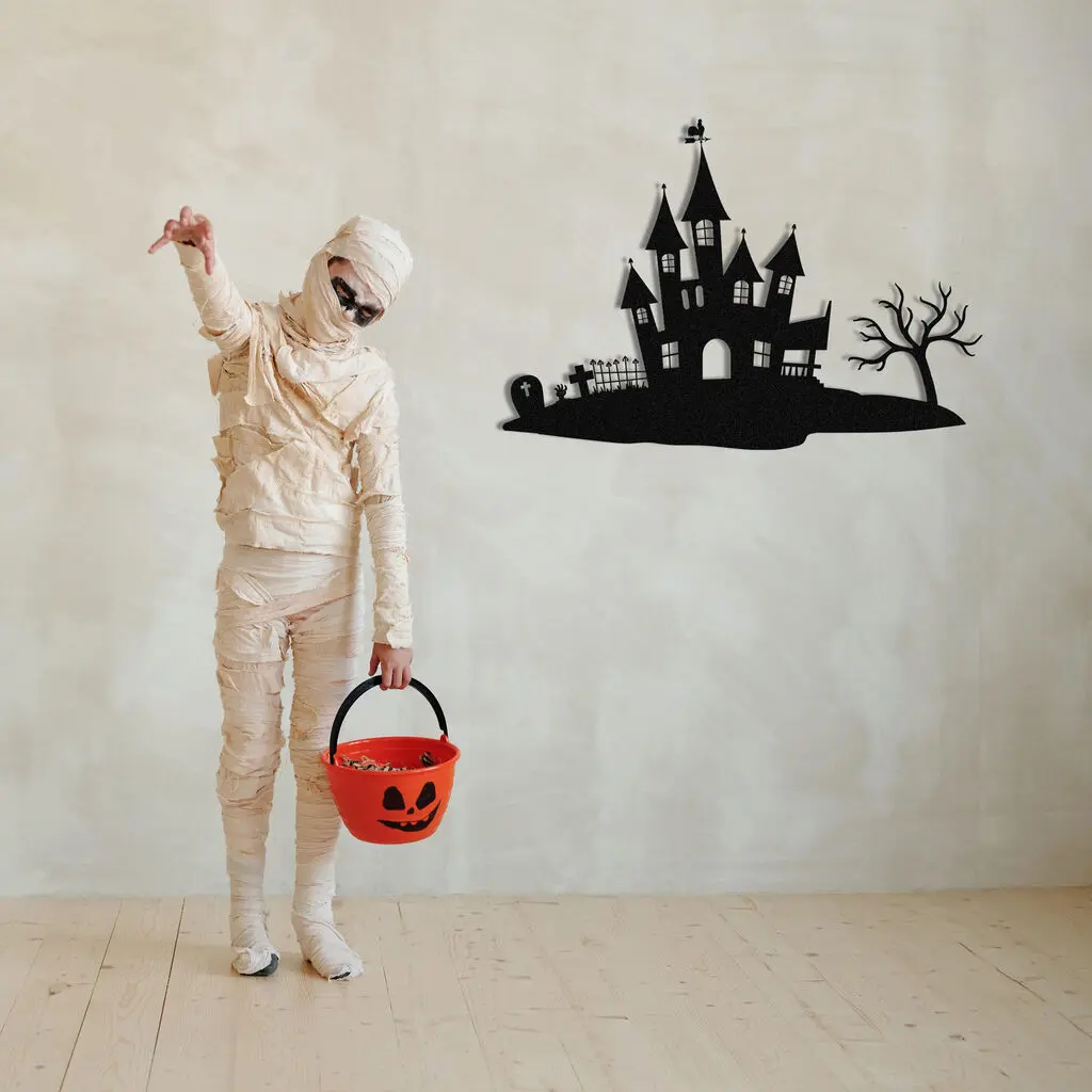 Wallity Zidna dekoracija Halloween 1, 70 x 48 cm, Crna