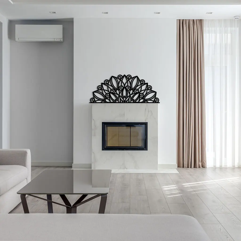 Wallity Zidna dekoracija Venno, 160 x 65 cm, Crna