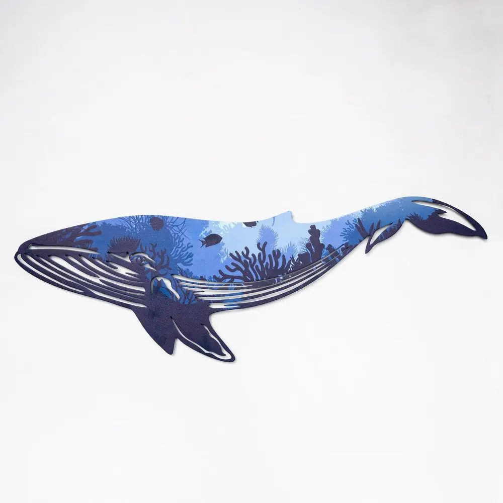 Wallity APT651 Zidna dekoracija Reef Whale, 94x31cm