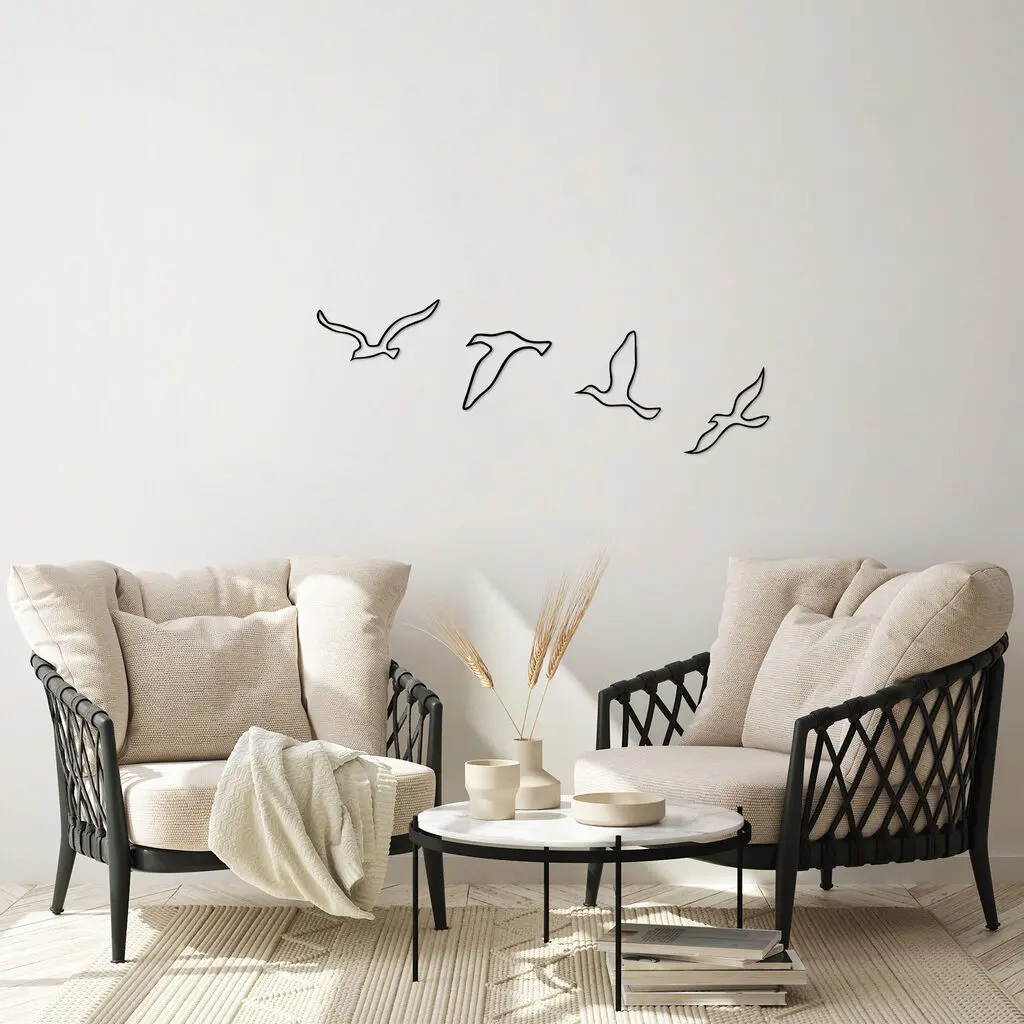Wallity Zidna dekoracija Birds-486, Crna