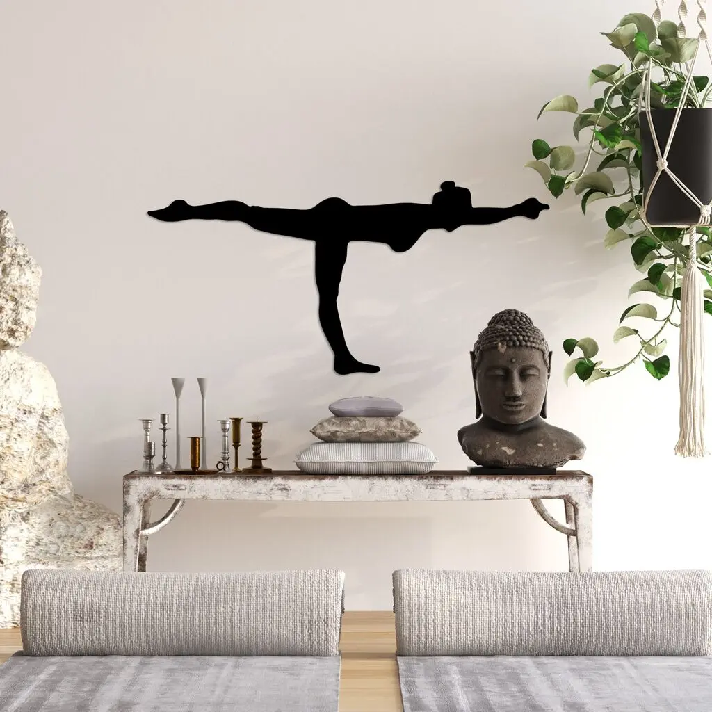 Wallity Zidna dekoracija Yoga 24, 60x30cm, Crna