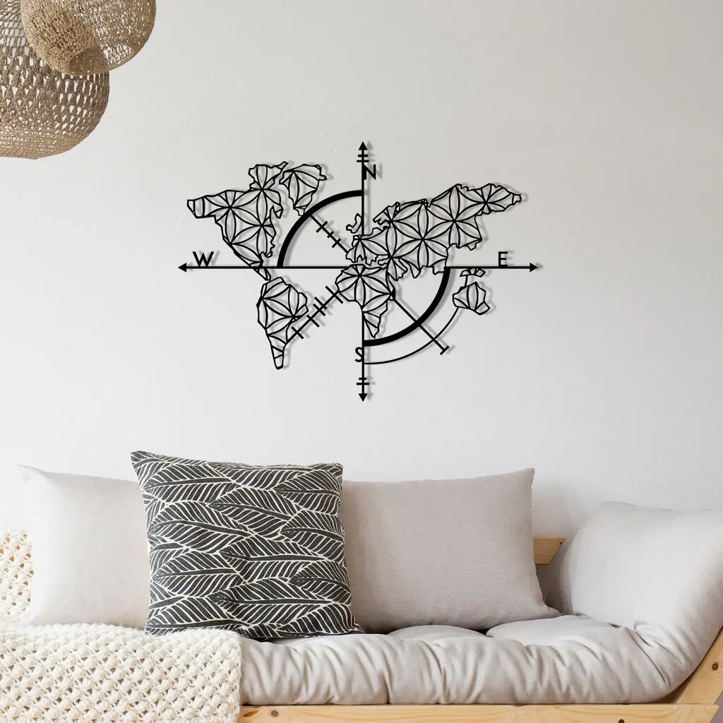 Wallity Zidna dekoracija Ritorno, 97x70 cm, 1.2mm, Crna