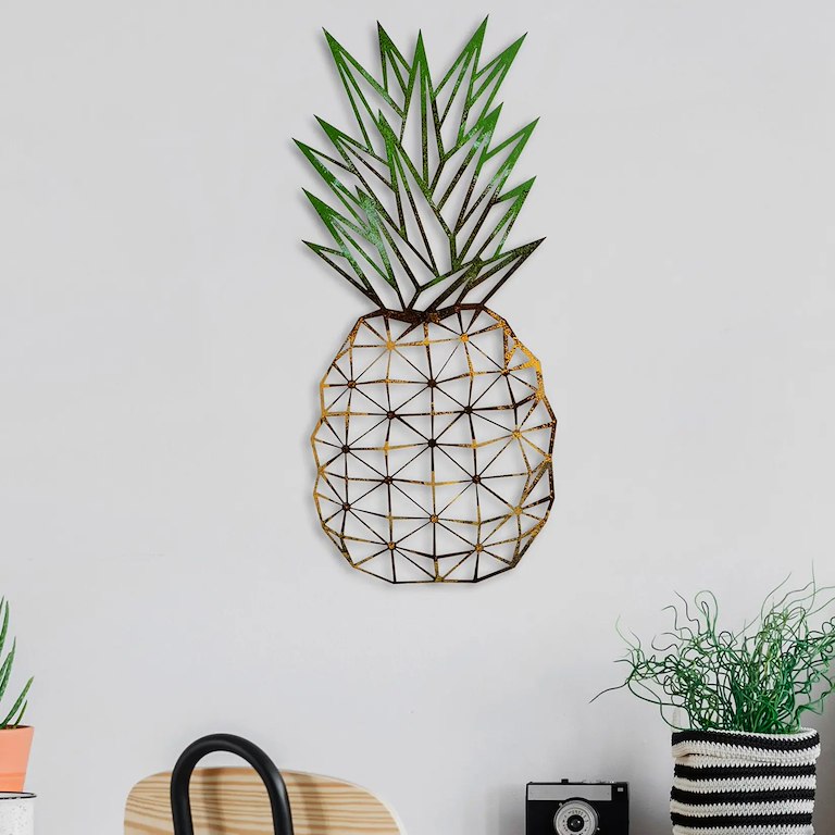 Wallity Zidna dekoracija Pineapple 223, 56x24x1.5 cm, Šarena