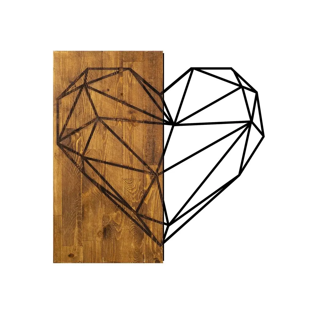 Wallity 899SKL1338 Zidna dekoracija Heart, 58x58cm