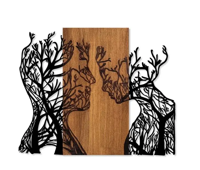 Wallity Zidna dekoracija Tree Woman And Man, 70x58cm