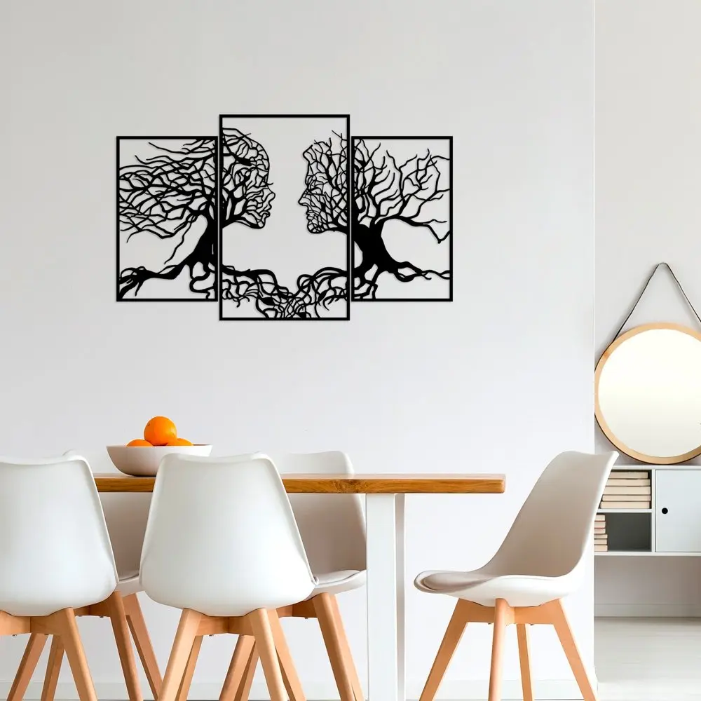 Wallity Zidna dekoracija Love Tree, 116x71cm, Crna