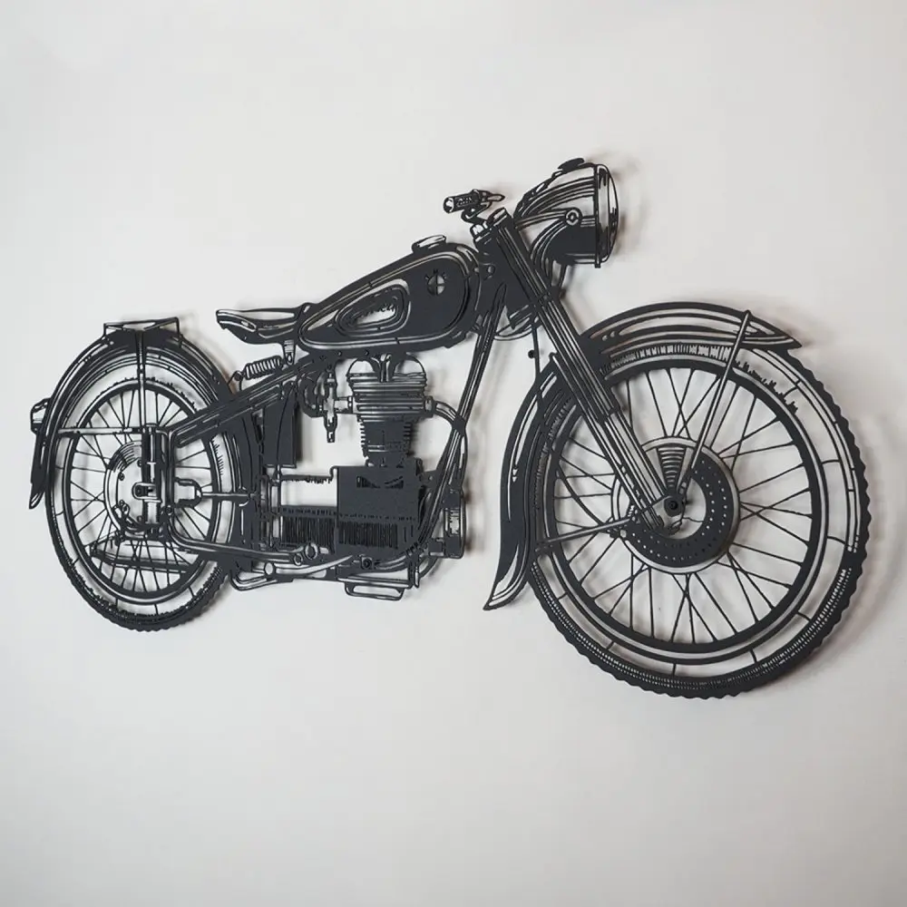 Wallity APT222LS Zidna dekoracija Cafe Racer, 100x47cm, Crna