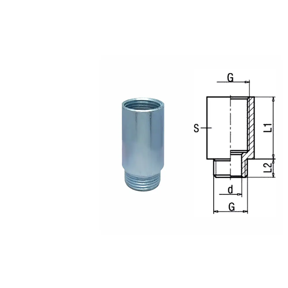 Vodovodni produžetak 1/2''x20 mm, Ø24x32 mm