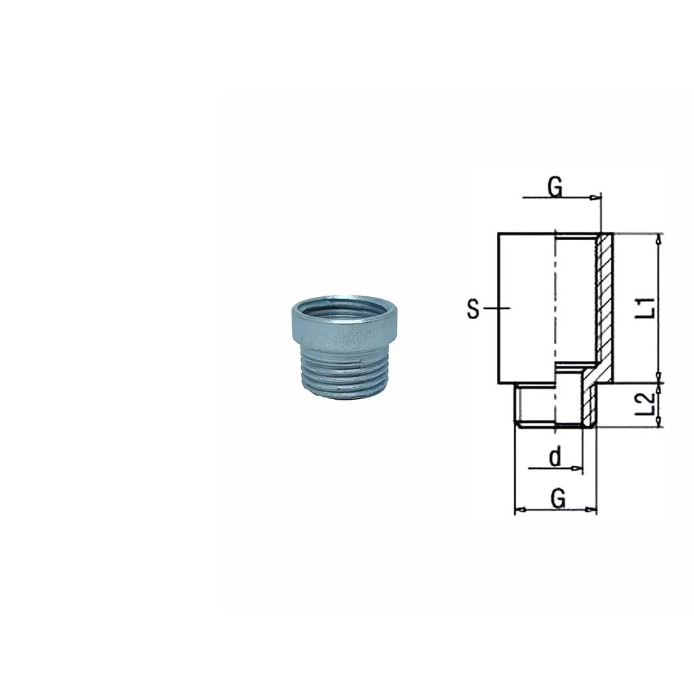 Vodovodni produžetak 1/2''x5 mm, Ø24x19 mm
