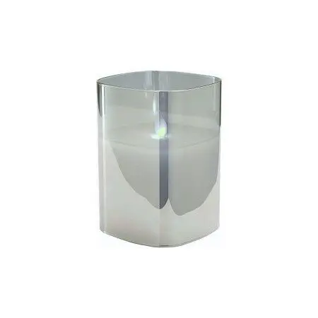 Led sveća Cubo, 13cm, N53, Siva