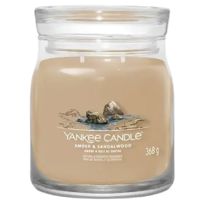 Yankee Candle Sveća Signature Medium, Jantar i sandalovina