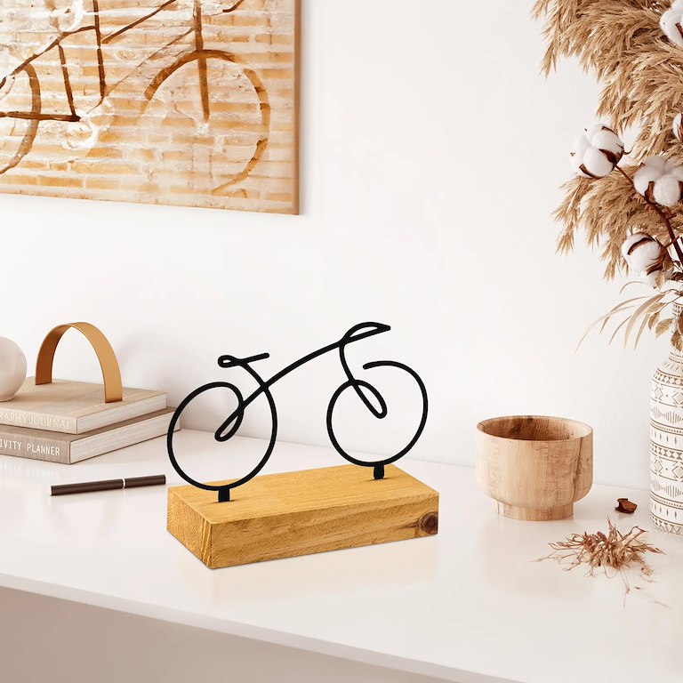 Aberto Design Dekorativna figura Velo, 12x8x17 cm, Crna