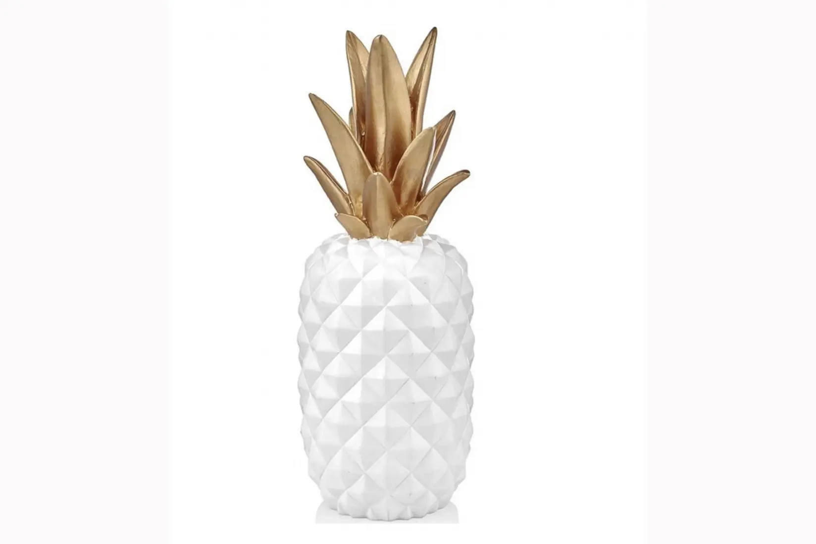 Aberto Design Dekorativna figura Ananas, 22x22x56 cm, Bela