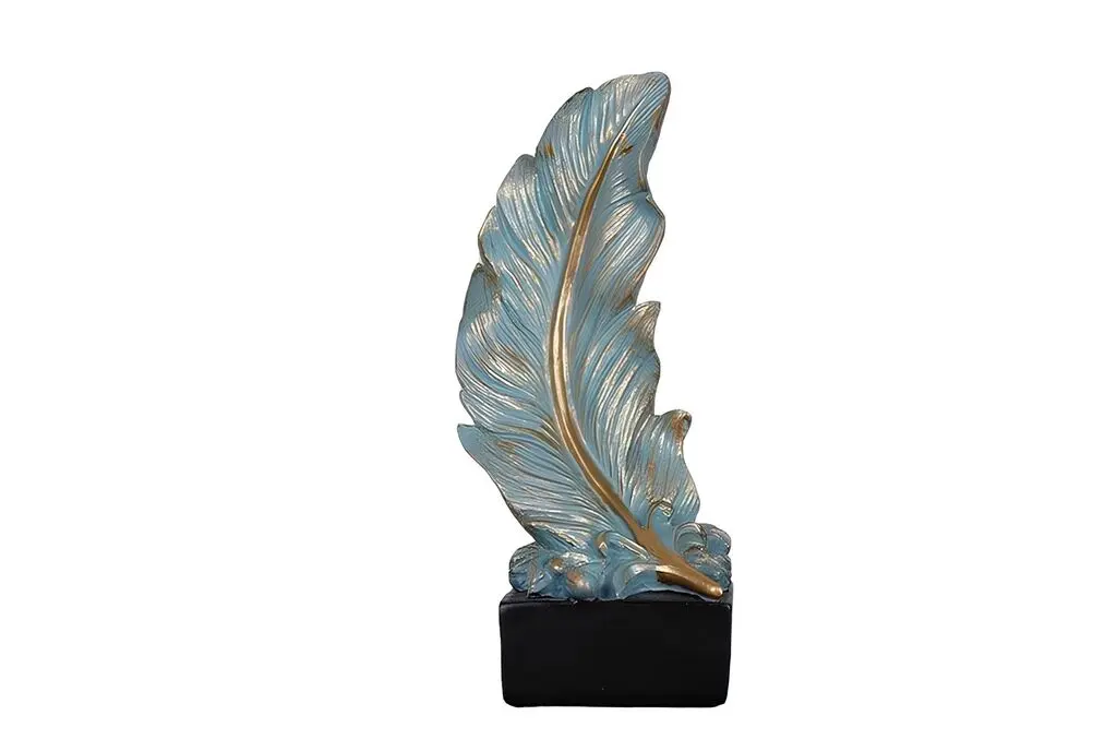 Aberto Design Dekorativna figura CY0363, 30x10 cm, Svetloplava