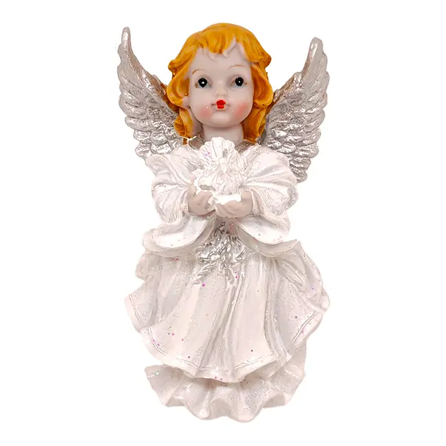 Figura u obliku anđela 8803, 6.5cm, Bela