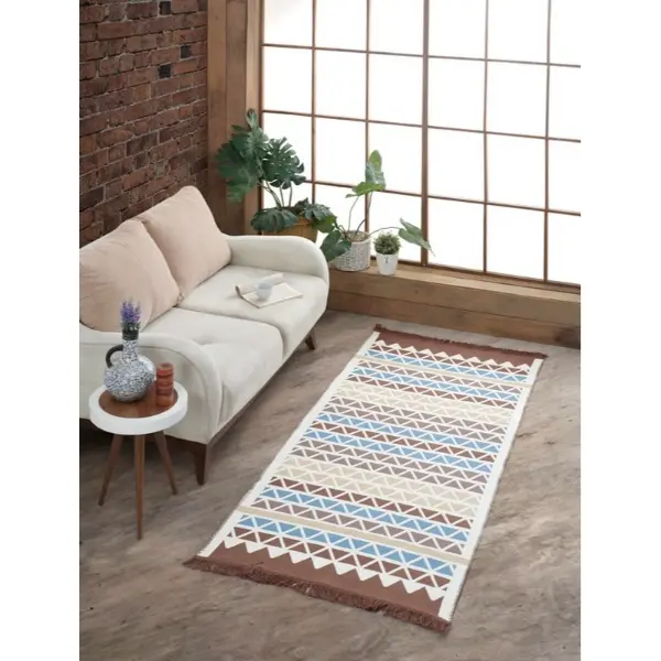 DEKORDOM Tepih estrella 80x150 2115-b beige turquoise šareni