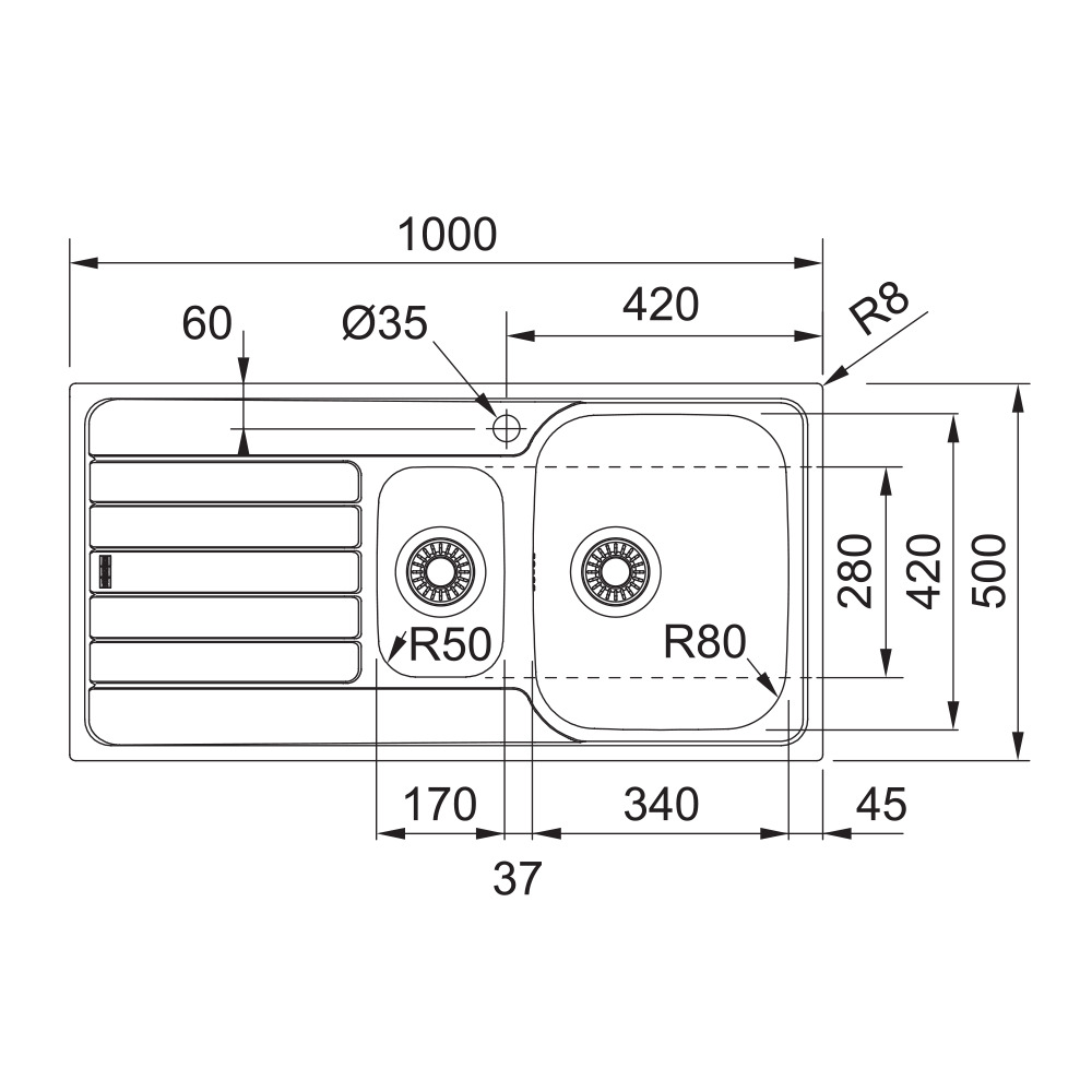 Franke sudopera SKX 651 101.0716.615 leva