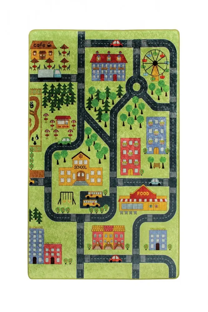 Conceptum Hypnose Tepih Small Town, 140x190 cm, Šareni