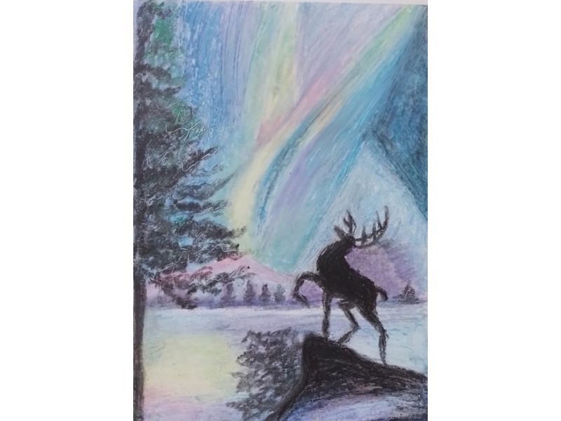 Aurora Borealis, A4, crtež