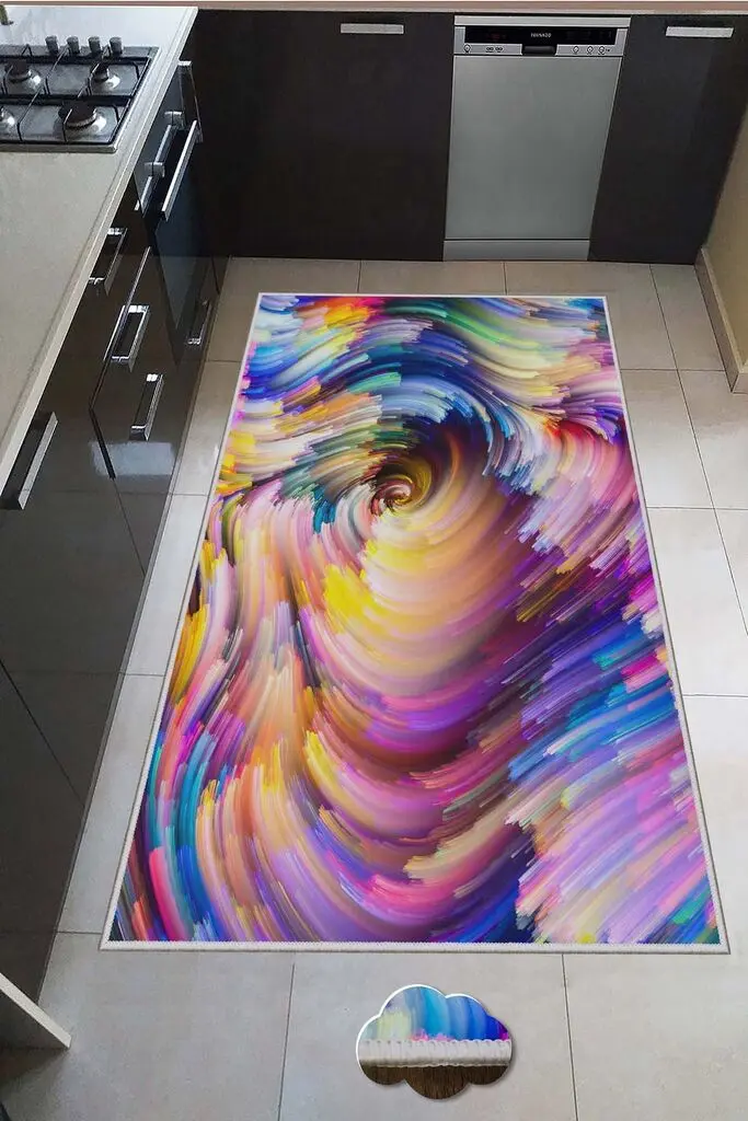 Conceptum Hypnose Tepih Hmnt586, Pravougaoni, 80 x 120 cm, Šareni