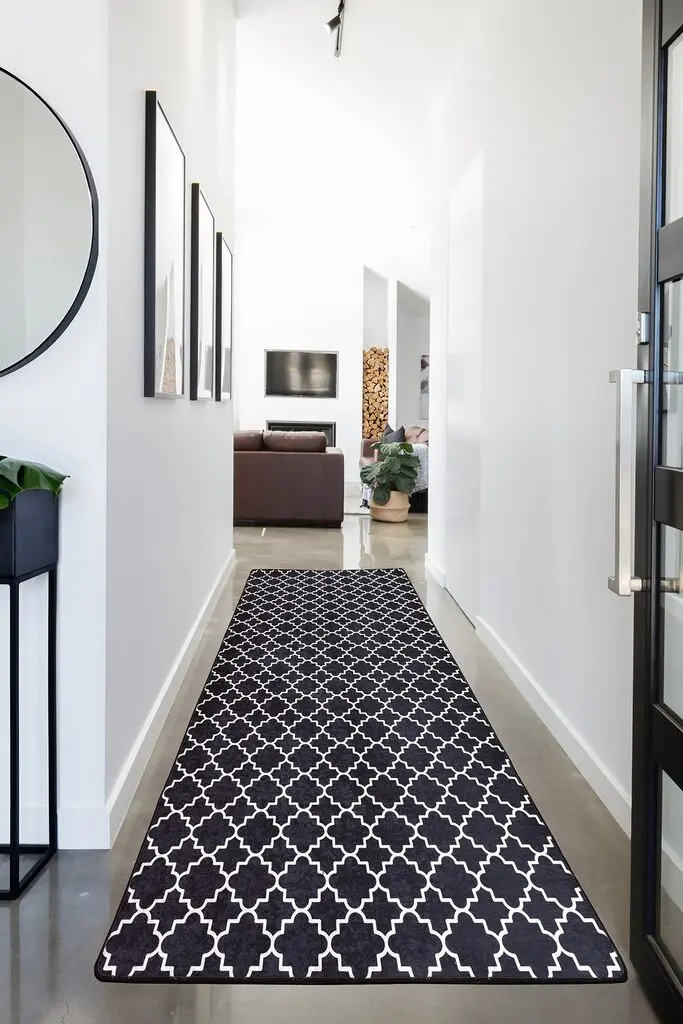 Conceptum Hypnose Tepih Kupa, Pravougaoni, 80 x 120 cm, Crno-beli