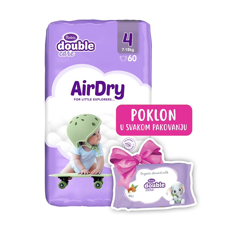 Violeta pelene DC Air Dry, 4, 7-18kg, 60 komada