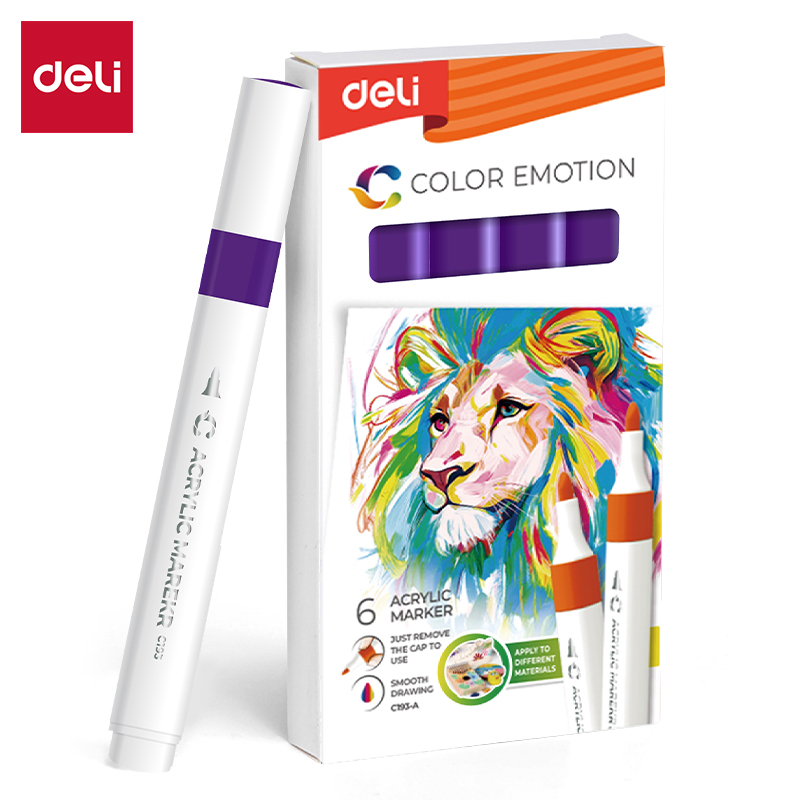 MARKER DELI AKRILNI
TAMNO LJUBIČASTI
COLOR EMOTION
EC193A-Dark Violet