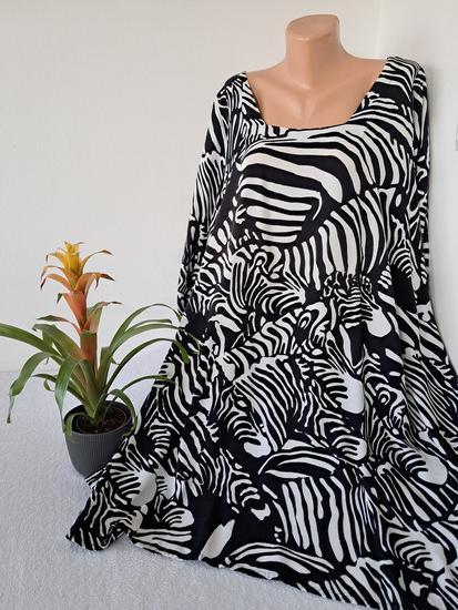 LUNA viskozna tunika zebra dezen vel XL
