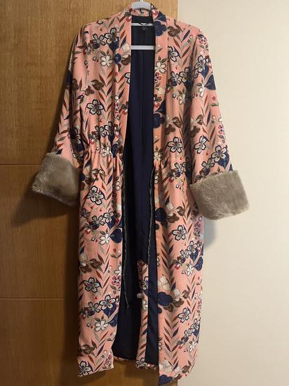 Zara kimono/tanki mantil sa krznom