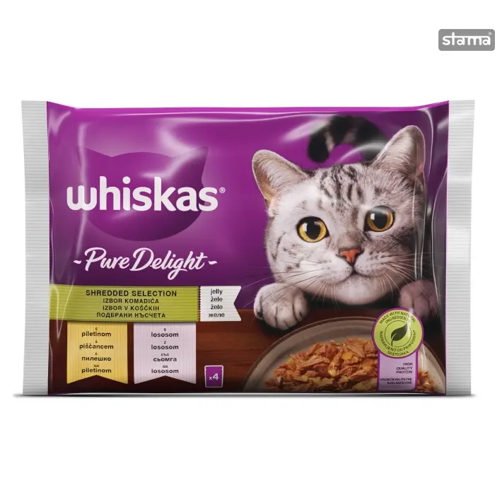 WHISKAS vrećice sa ukusom piletine i lososa za mačiće