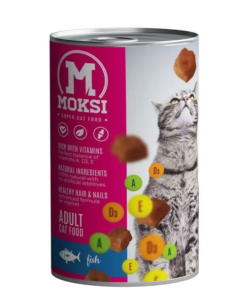 MOKSI Konzerva za mačke Riba 415g
