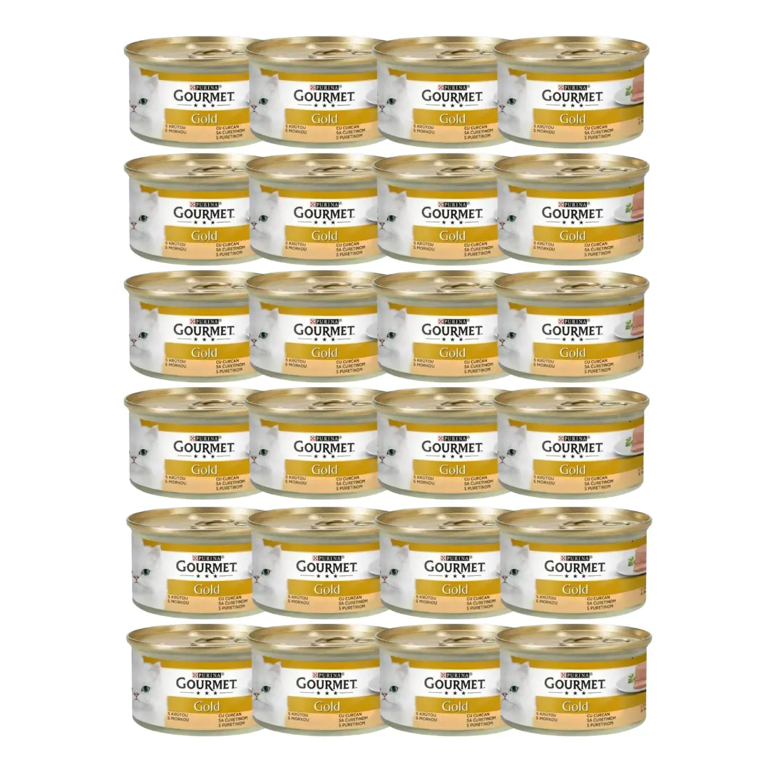 PURINA Gourmet Gold Pašteta za mačke Ćuretina, 85g, 24 komada